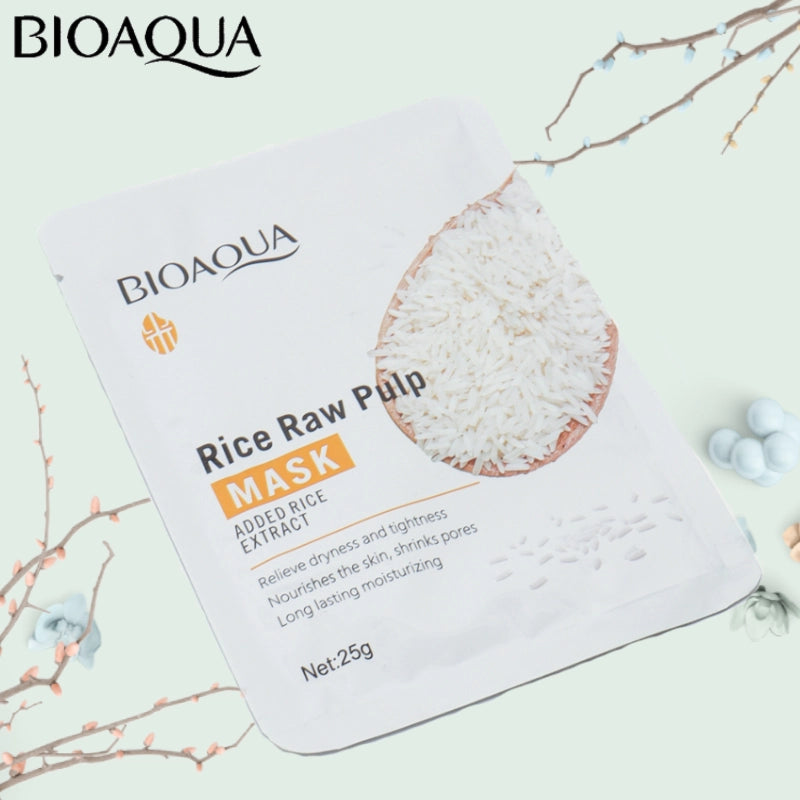 BIOAQUA Rice Raw Pulp Mask 25g – Coswin.pk