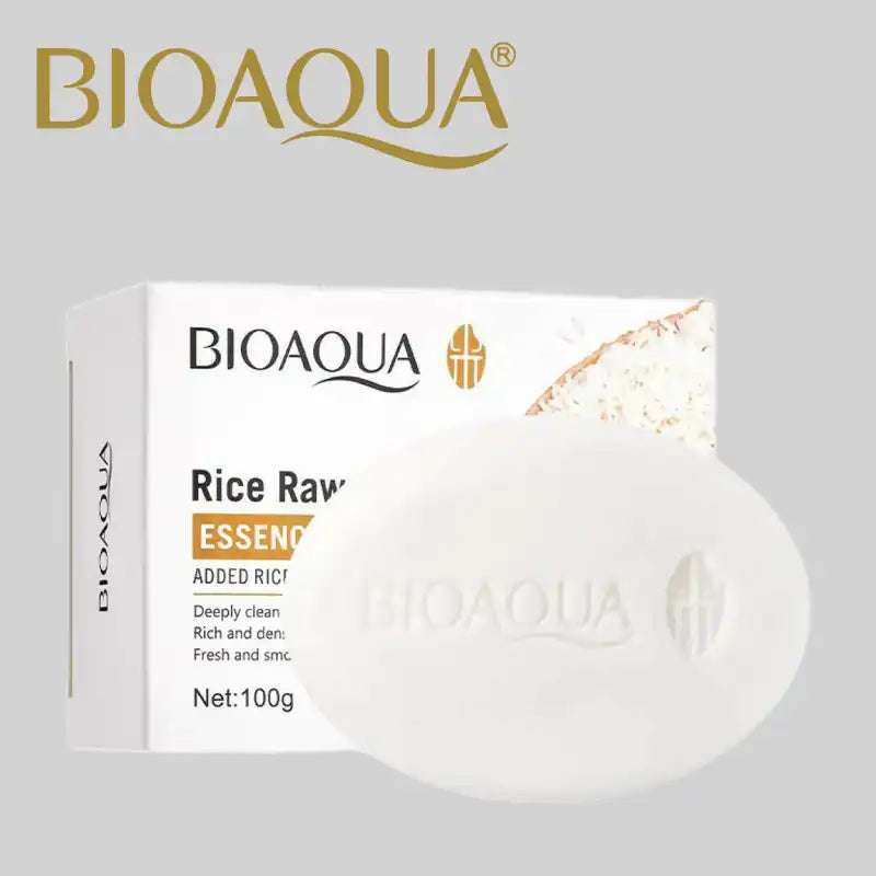 bioaqua rice raw pulp soap 100g. – Coswin.pk