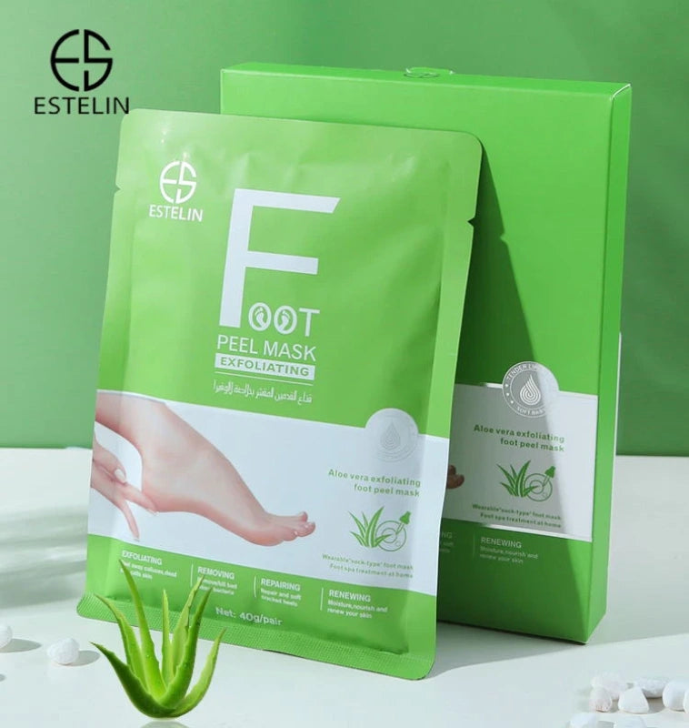 ESTELIN Foot Care Series Aloe Vera Exfoliating Foot Peel Mask 40g - 2p ...
