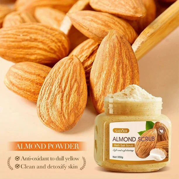 Sadoer Almond Scrub Soft And Exfoliating Bath Salt Scrub – Coswin.pk