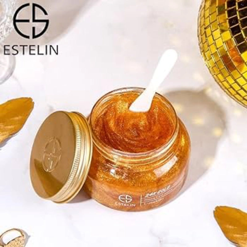 Estelin 24K Gold Firming & Anti Wrinkle Face & Body Scrub by Dr Rashel ...