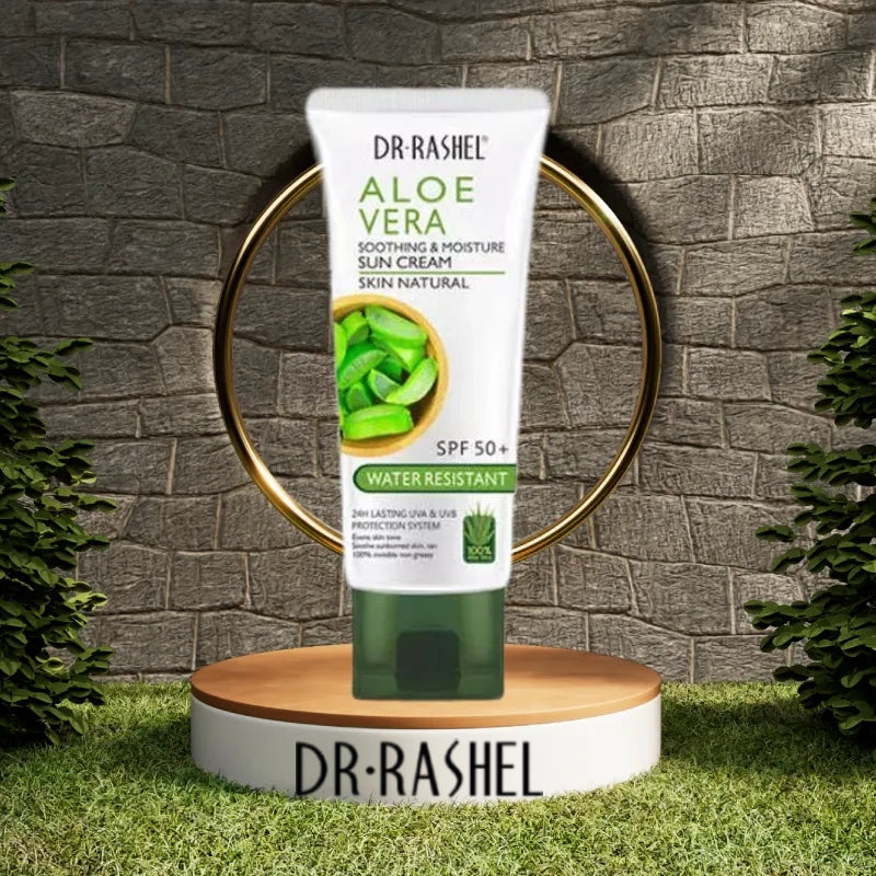 Dr.Rashel Aloe Vera Soothing & Moisture Sun Cream SPF 50+ Water Resist ...