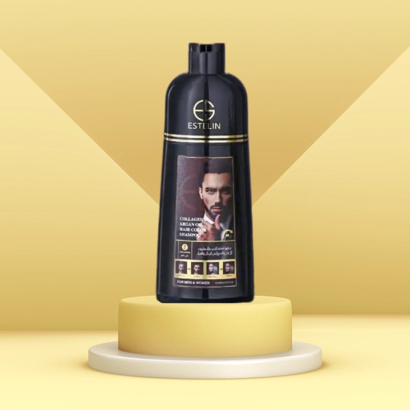 Estelin collagen & argan oil hair color shampoo – Coswin.pk